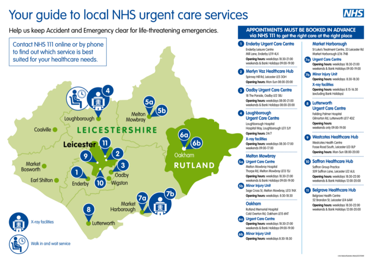 Urgent care services - LLR ICB