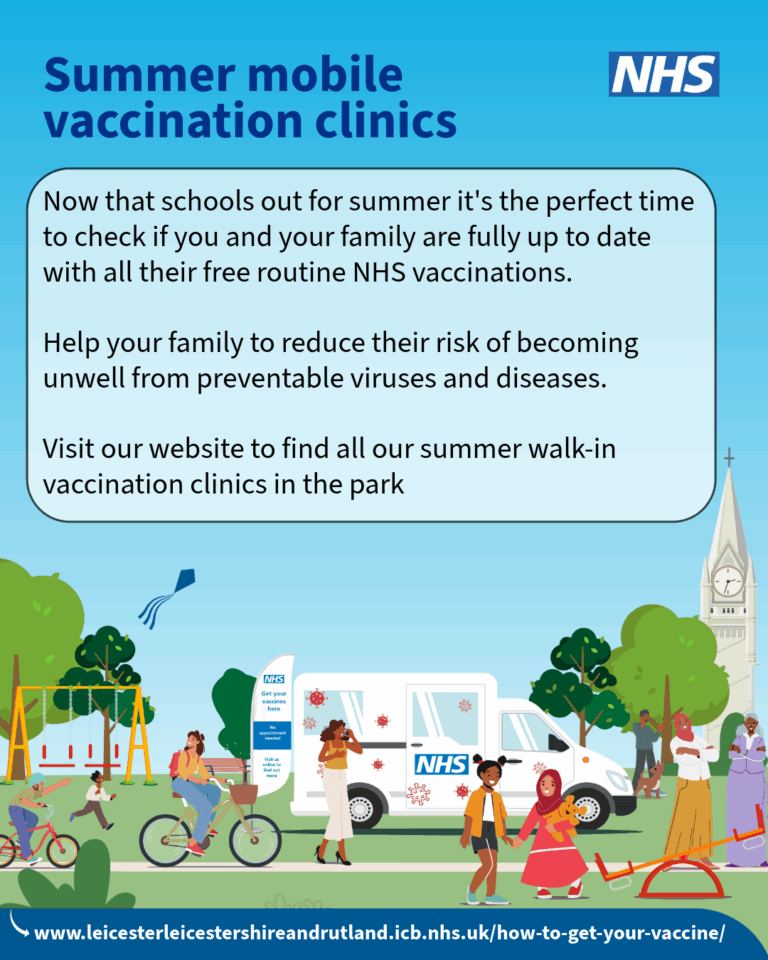 Vaccinations in the park - LLR ICB